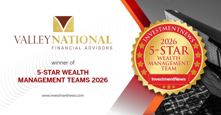 Valley National Financial Advisors named InvestmentNews 5-Star Wealth ...